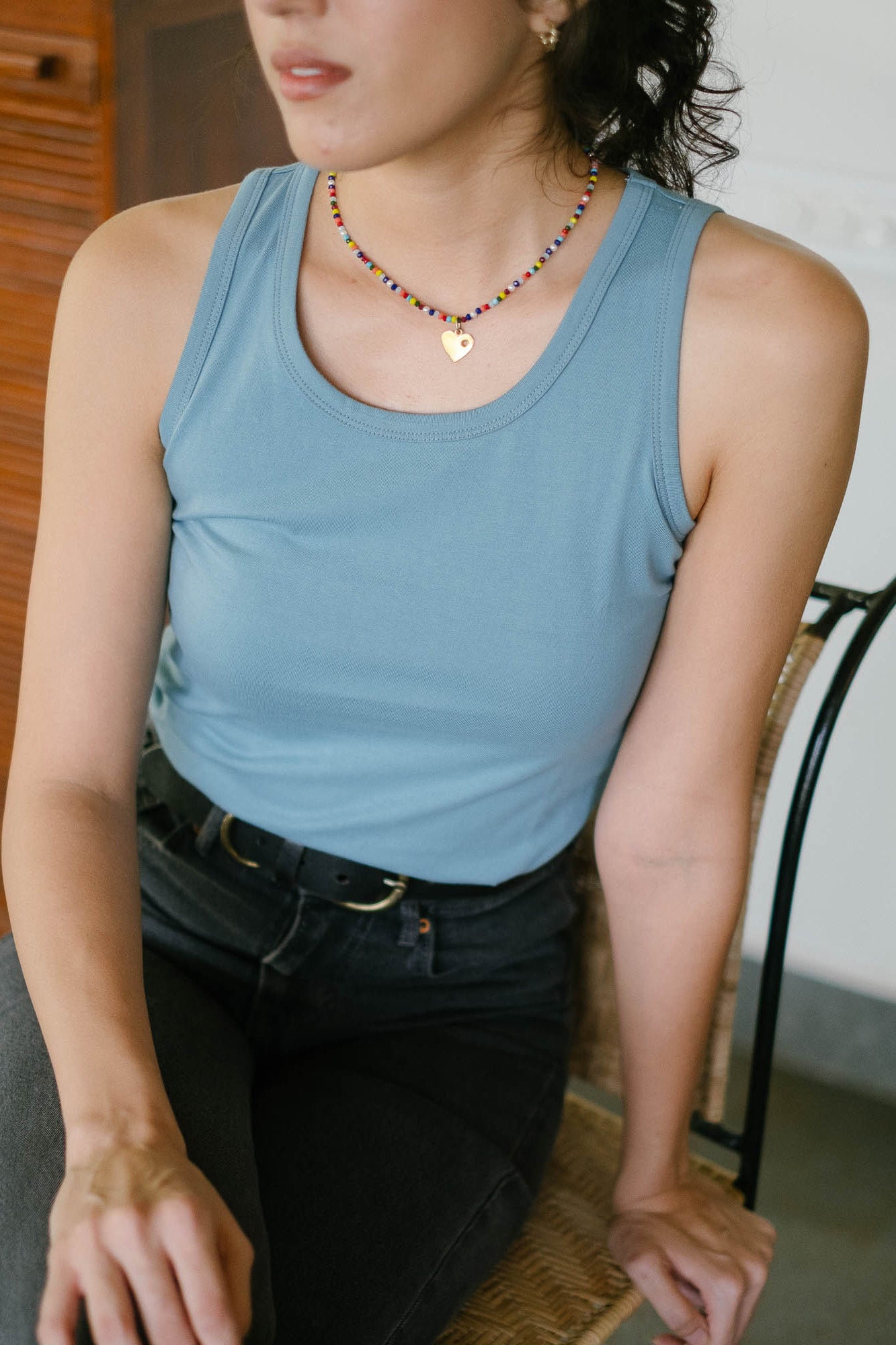 Tank Top for Women | The Jersey Tank Top Aqua Blue