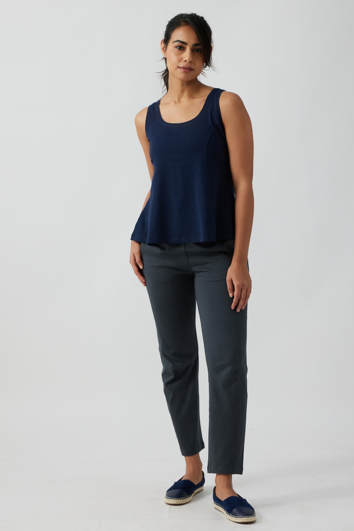 Women's Pants | Pima Jersey Pants for Women Charcoal