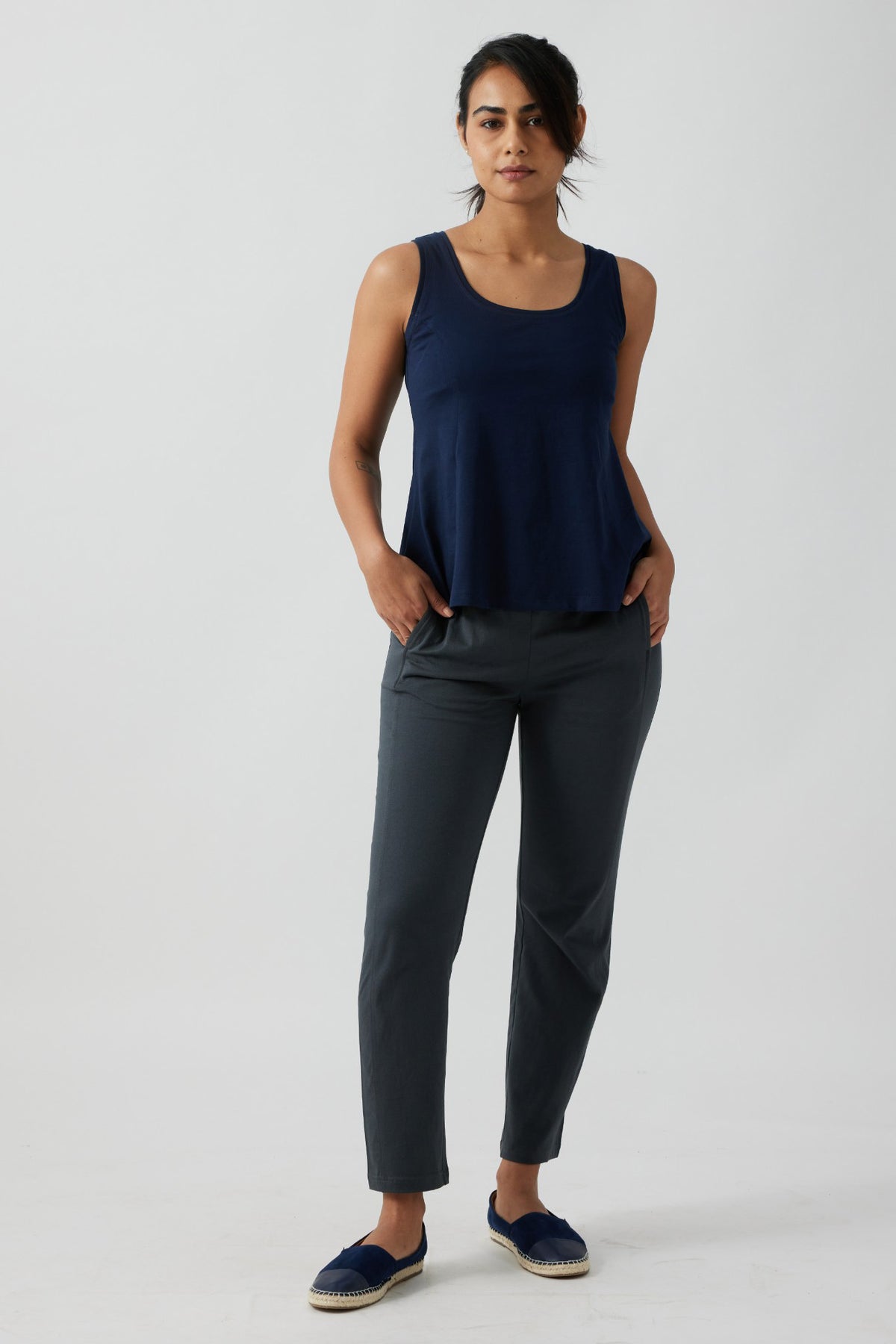 Women's Pants | Pima Jersey Pants for Women Charcoal