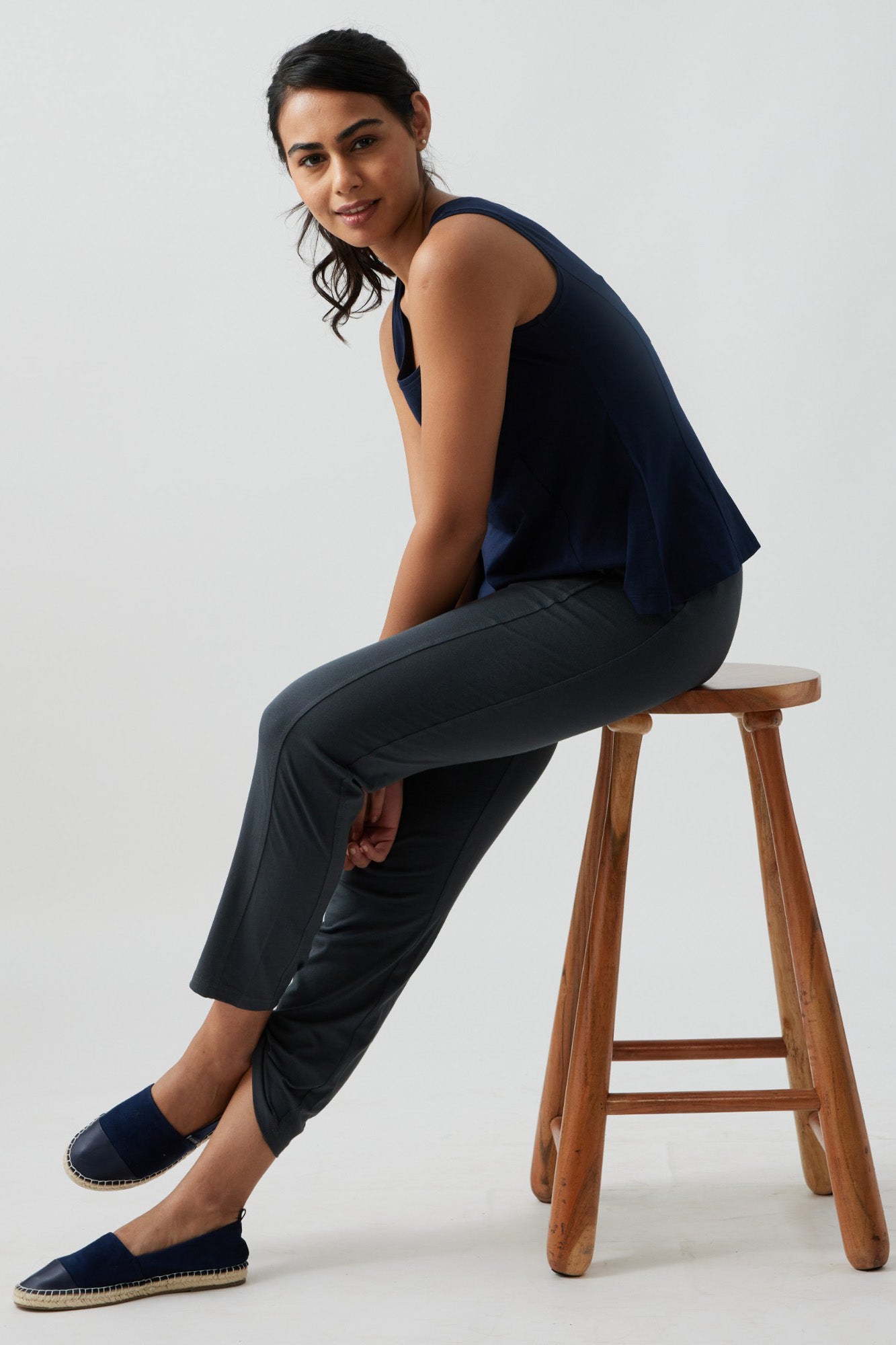 Women's Pants | Pima Jersey Pants for Women Charcoal