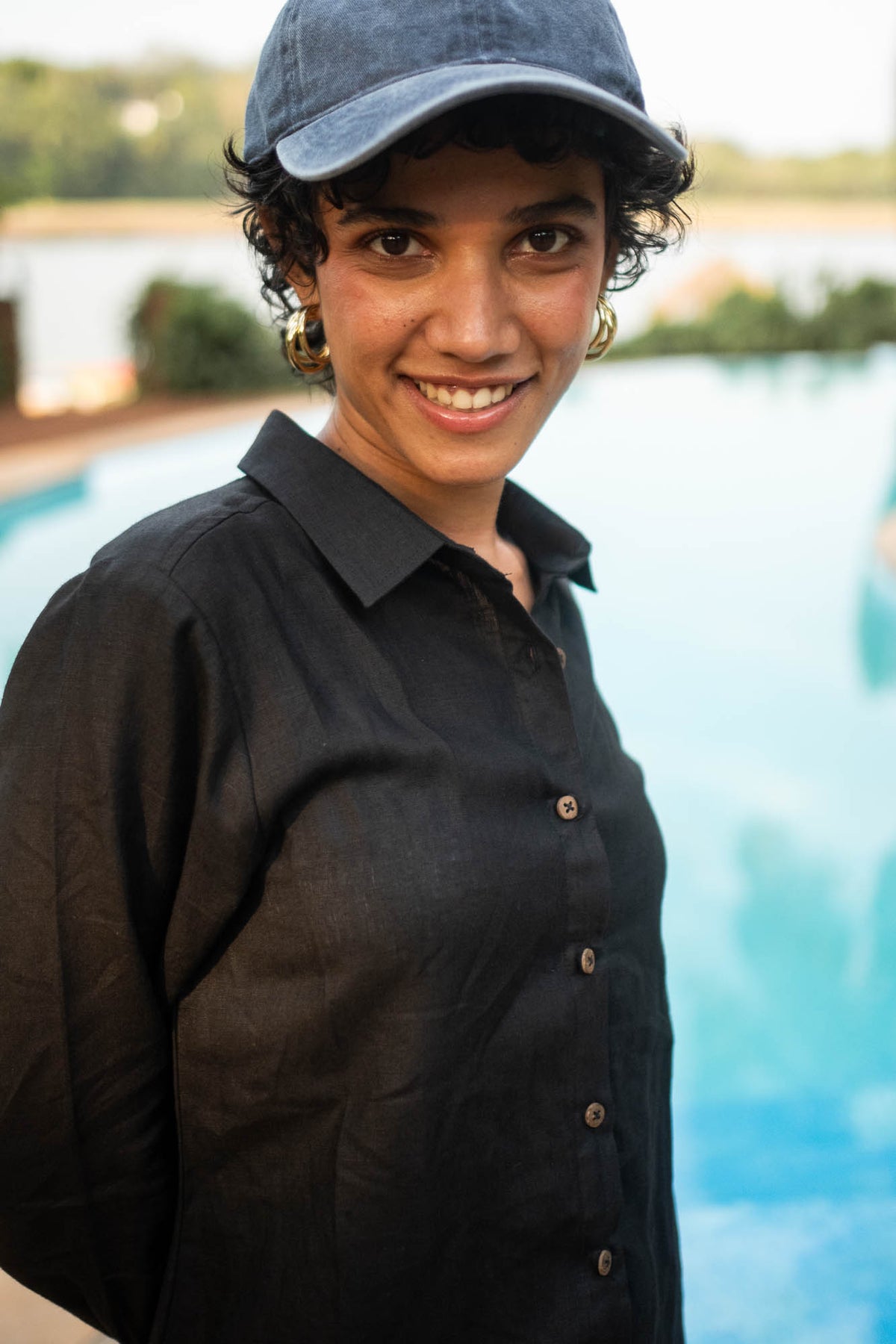 The Linen Day for Women Shirt Midnight Black