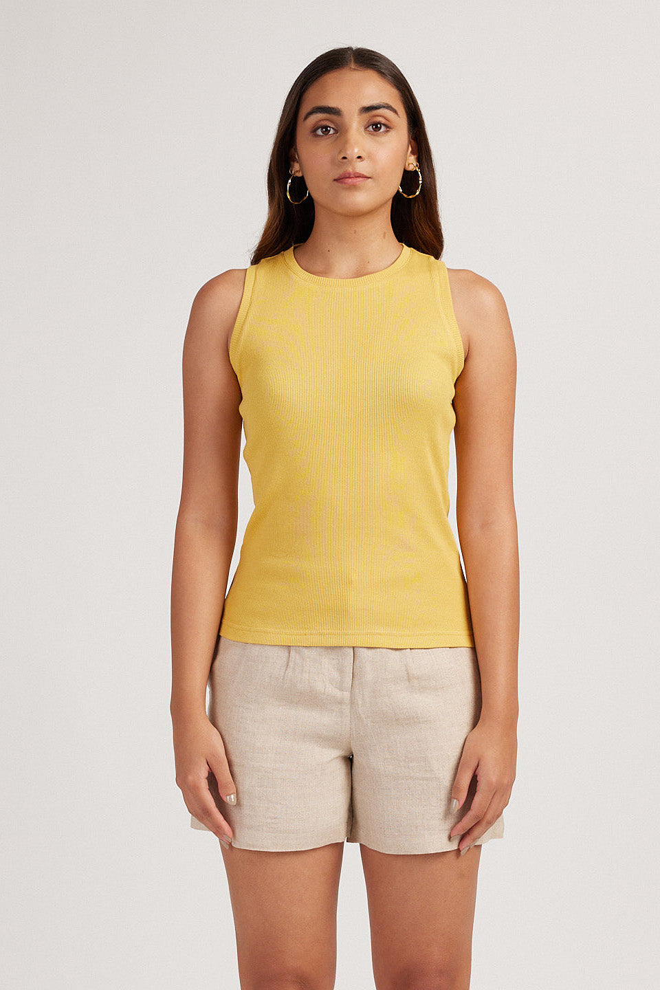 Women's Tank Top | Rib Tank Eggyolk Womens Tank Top