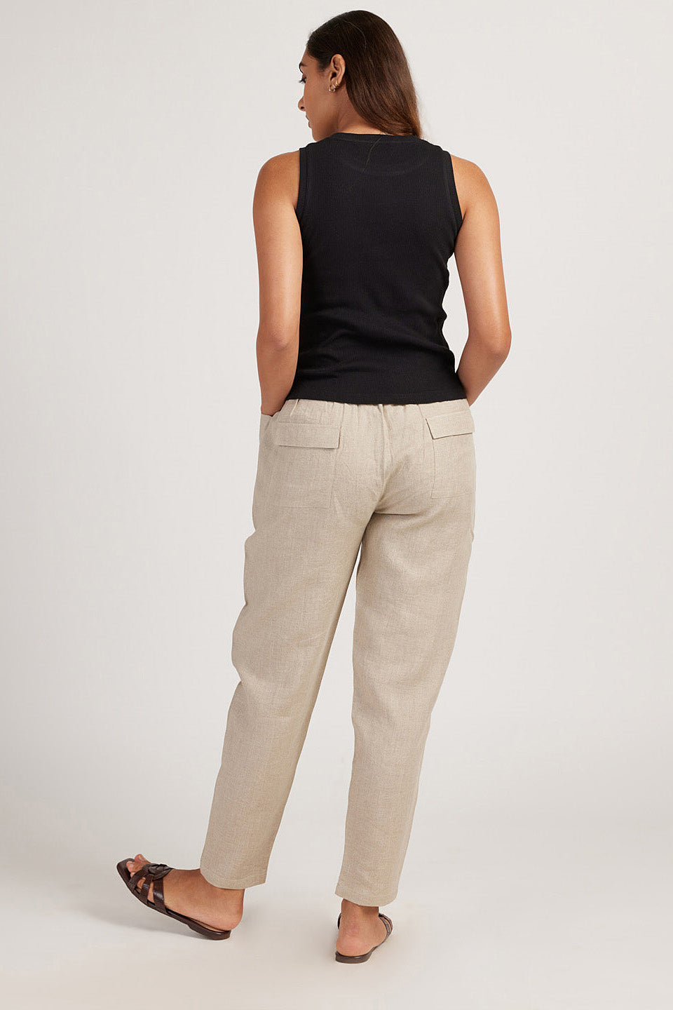 Pants for Women- Linen Easy Pants for Women Ginger Online