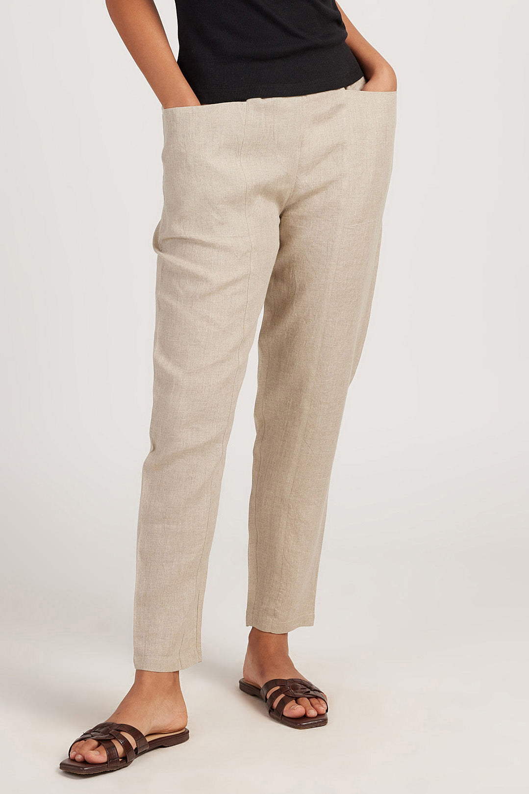Pants for Women- Linen Easy Pants for Women Ginger Online