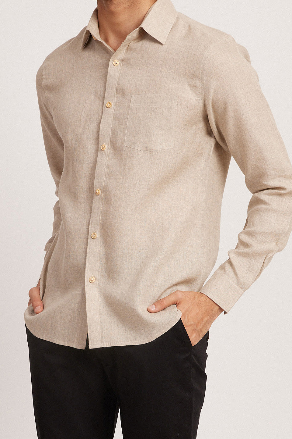 Buy Mens Shirt | Linen Shirt for Men Ginger Online