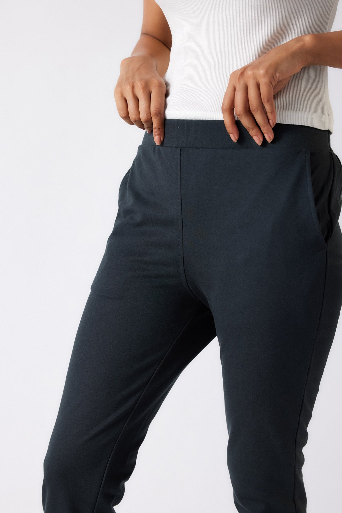Buy Pima French Terry Women's Pants Stone Grey Online