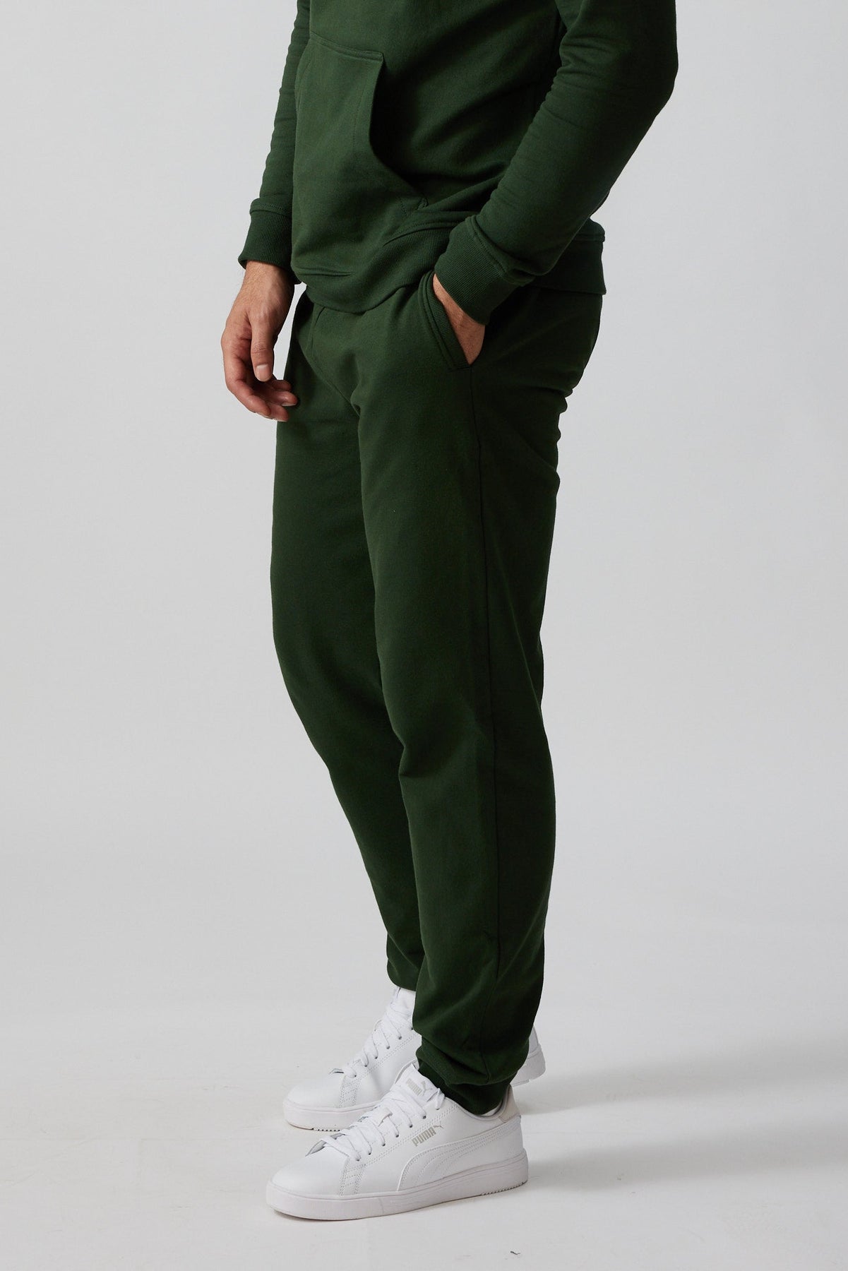 Joggers for Men | The Brushed Terry Joggers Forest Green